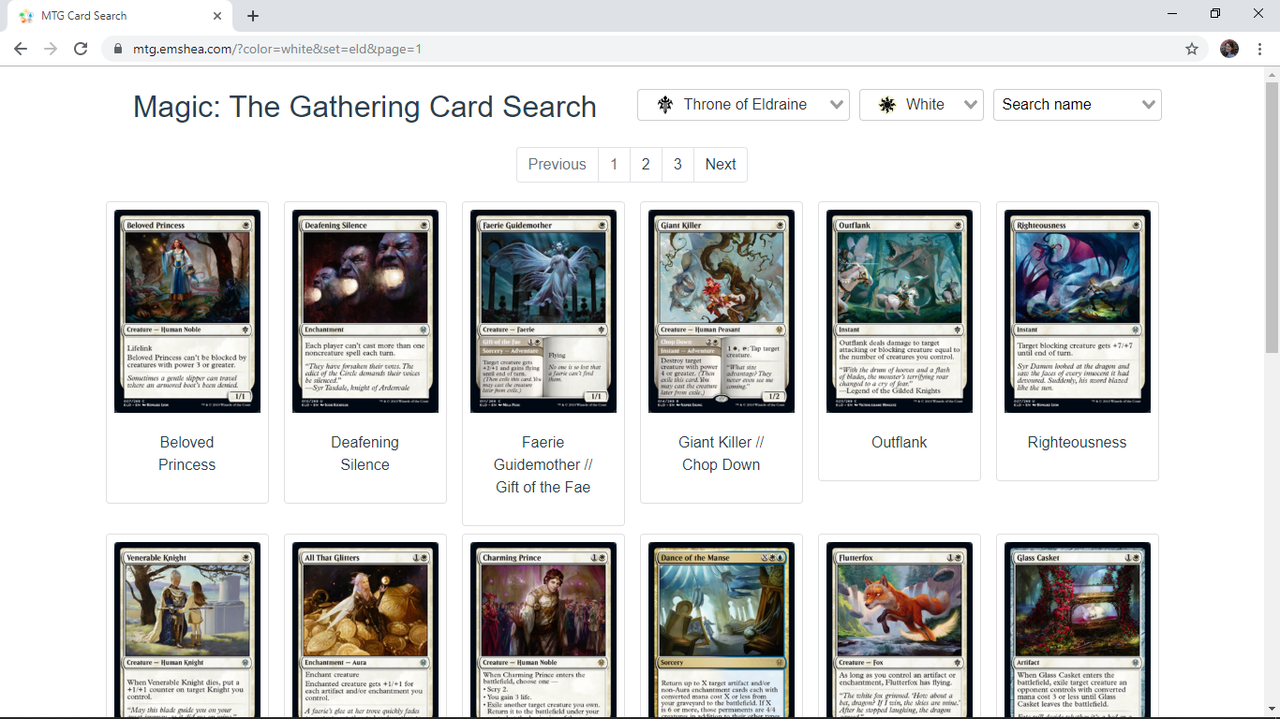 Magic: The Gathering card finder app